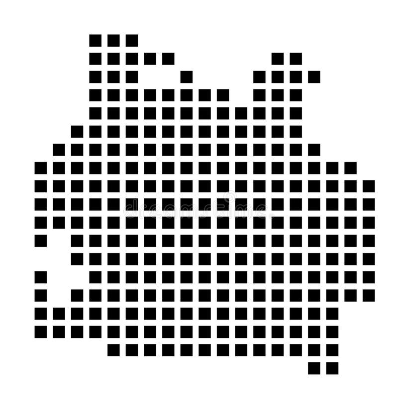 Map of the City Paramount (California) Stock Illustration ...