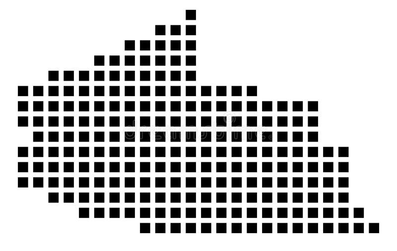 Map of the City Plano (Texas) Stock Illustration - Illustration of ...