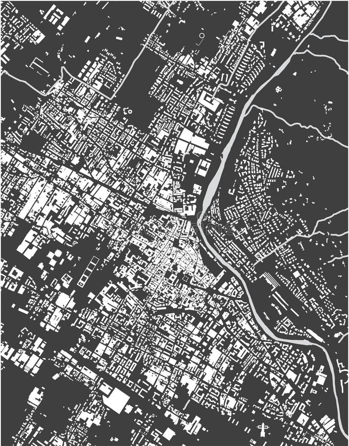 Map of the City of Prato, Italy Stock Vector - Illustration of urbanism ...