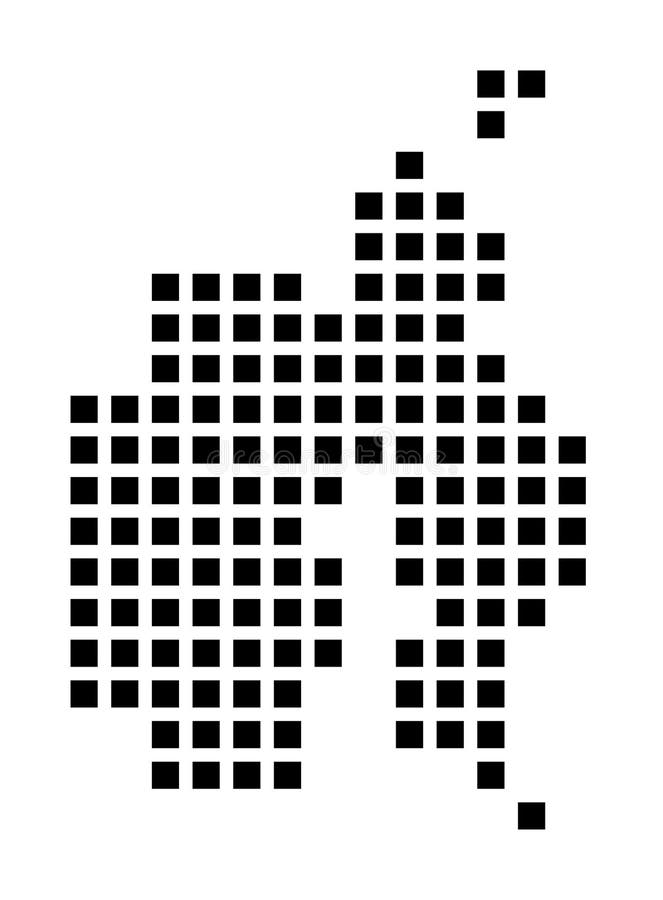 Map of the City Rowlett (Texas) Stock Illustration - Illustration of ...