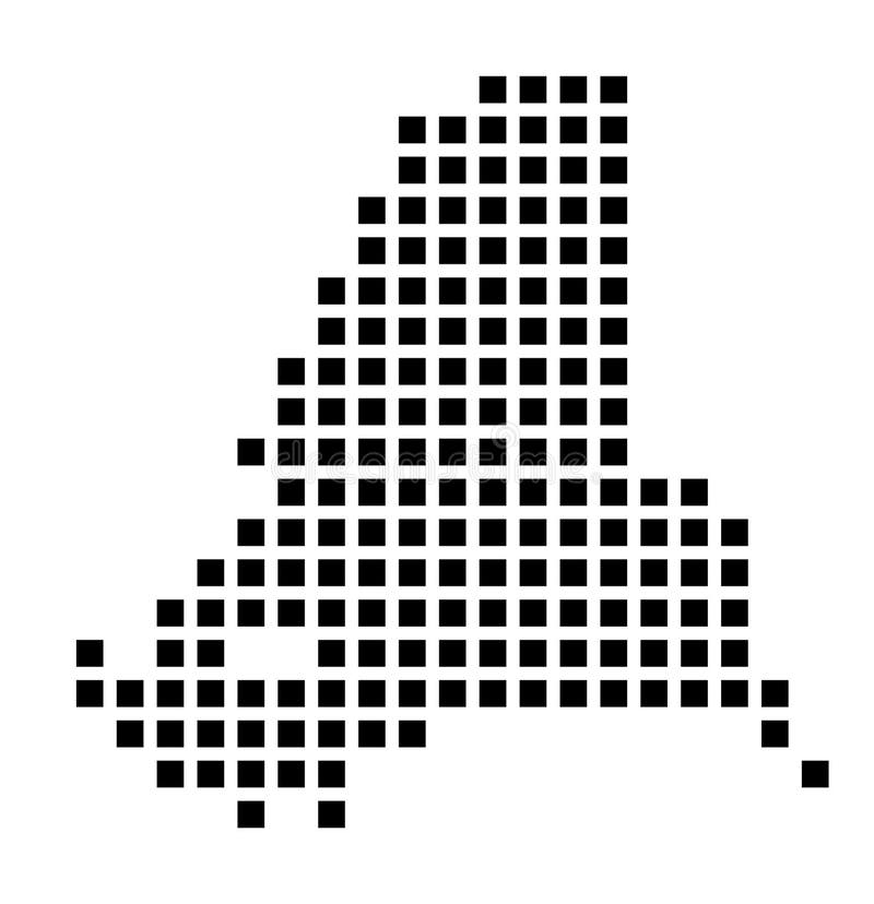 Map of the City Santee (California) Stock Illustration - Illustration ...