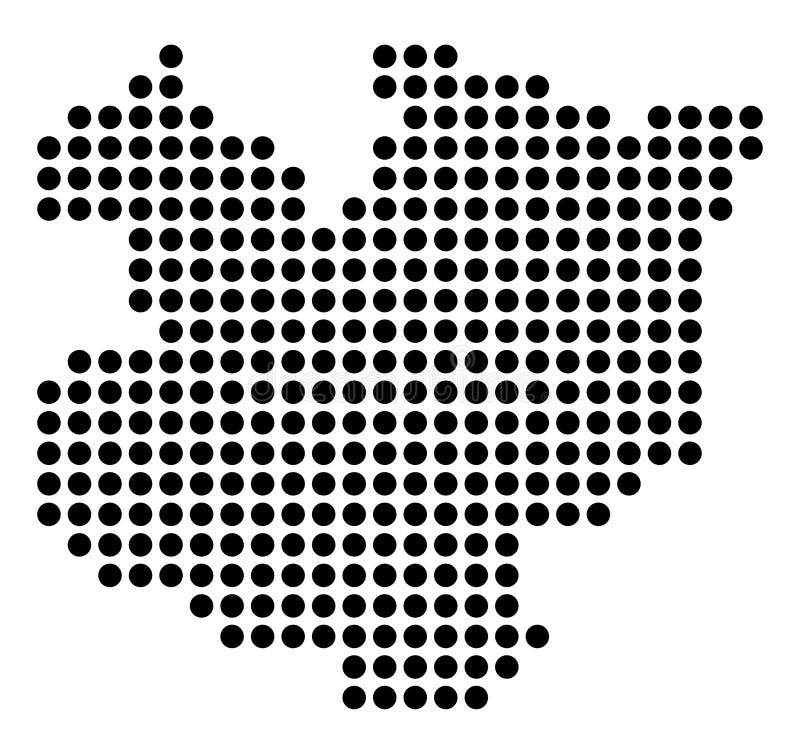 Map of the City Santiago De Compostela (Spain) Stock Illustration ...