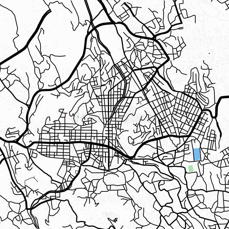 Map of the city of Taiz. stock illustration. Illustration of face ...