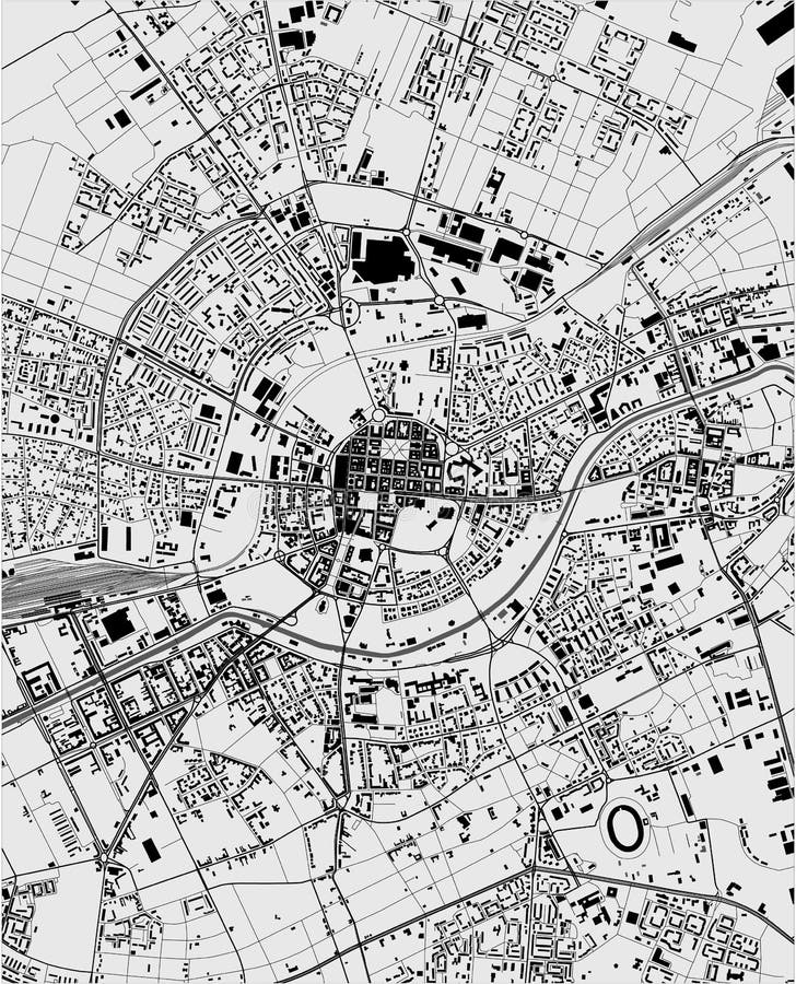 Map of the City of Timisoara, Romania Stock Vector - Illustration of ...