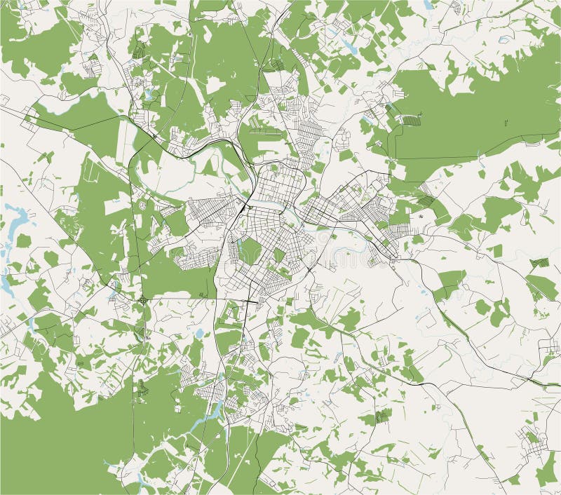 Tula City Russian Federation, Russia Map Vector Illustration, Scribble ...