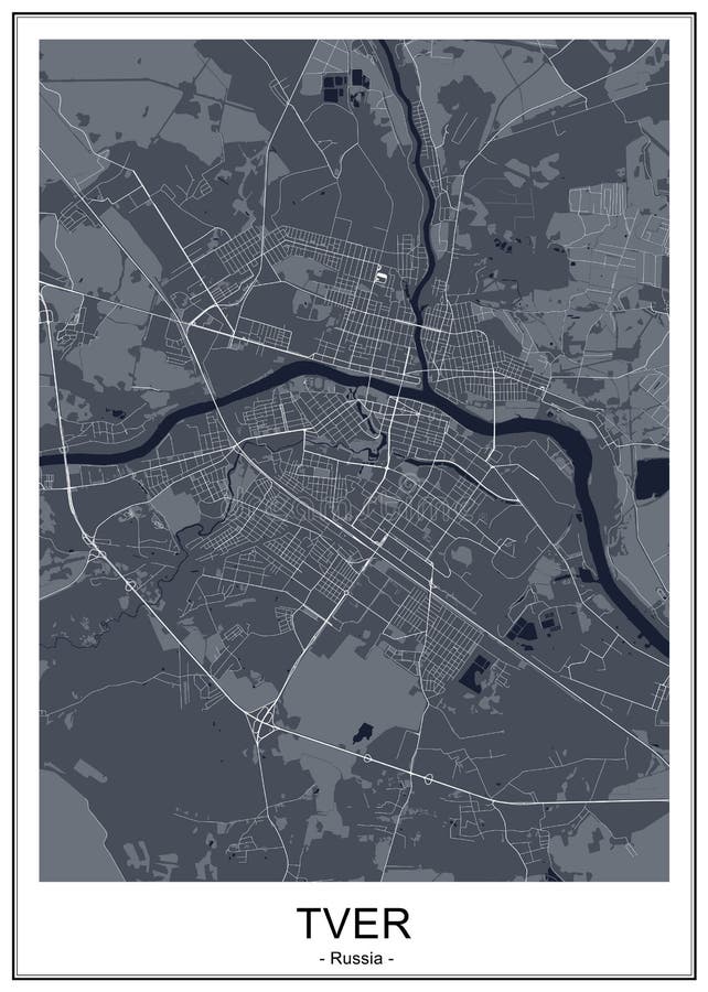 Tver Russia State Province Oblast Illustration on White Background ...