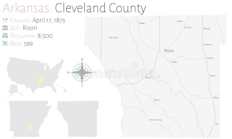 Cleveland County, Arkansas U.S. County, United States of America,USA, U ...