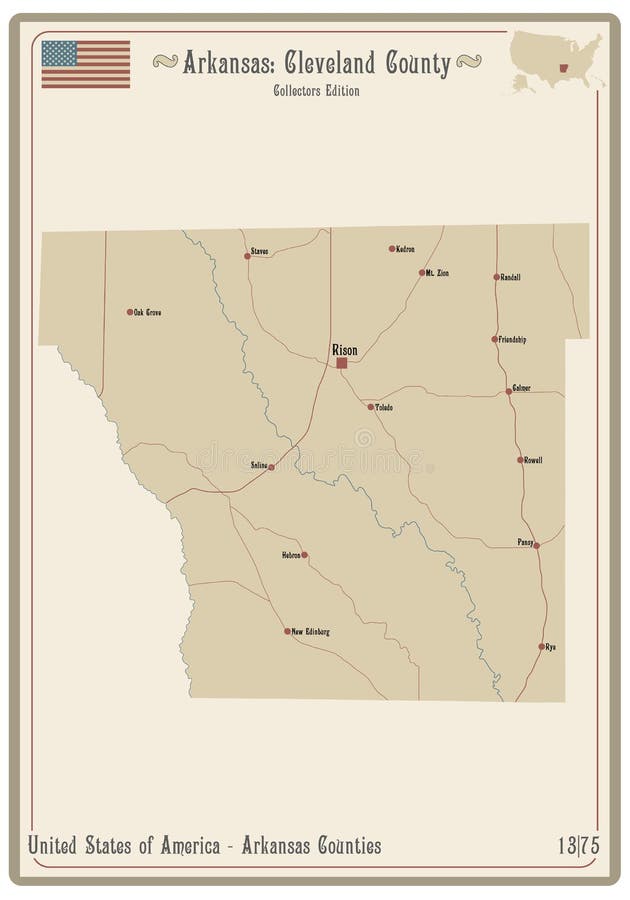 Cleveland County, Arkansas U.S. County, United States of America,USA, U ...