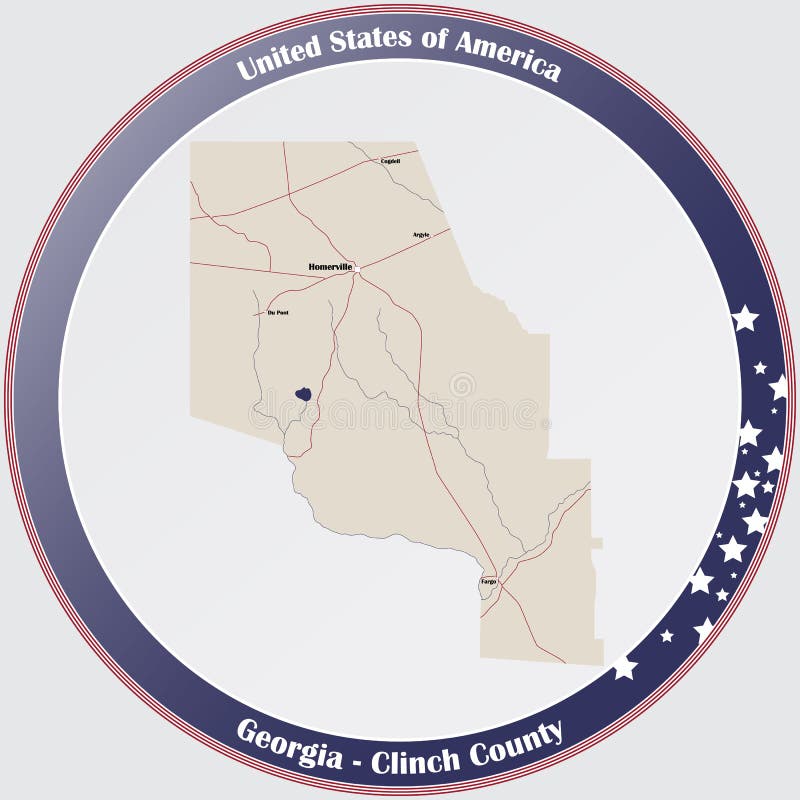 Clinch County, Georgia U.S. County, United States of America,USA, U.S ...