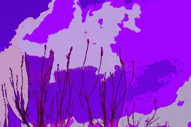 Map of Clouds in the Spring Sky Stock Illustration - Illustration of ...