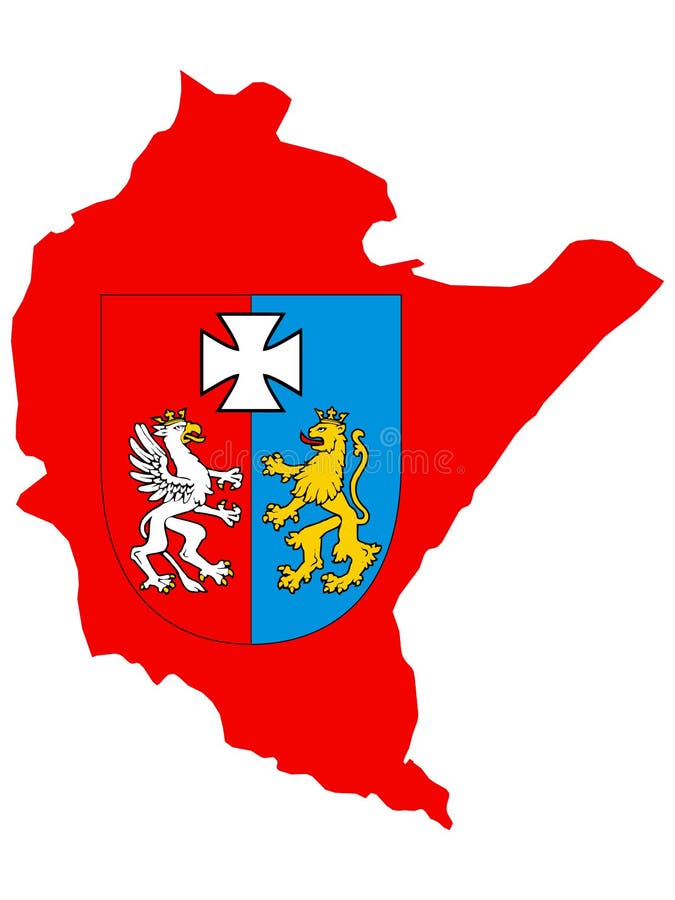 Map and Coat of Arms Withing of Subcarpathia Stock Vector ...