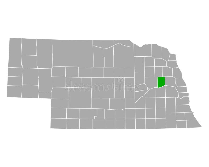 Map of Colfax in Nebraska stock vector. Illustration of isolated ...