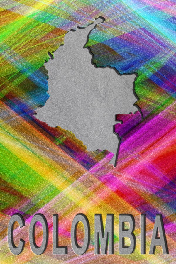 Colorful Colombia Political Map with Clearly Labeled, Separated Layers ...