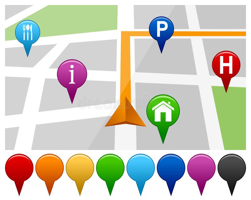 Map Pinpoint Stock Illustrations – 9,953 Map Pinpoint Stock ...