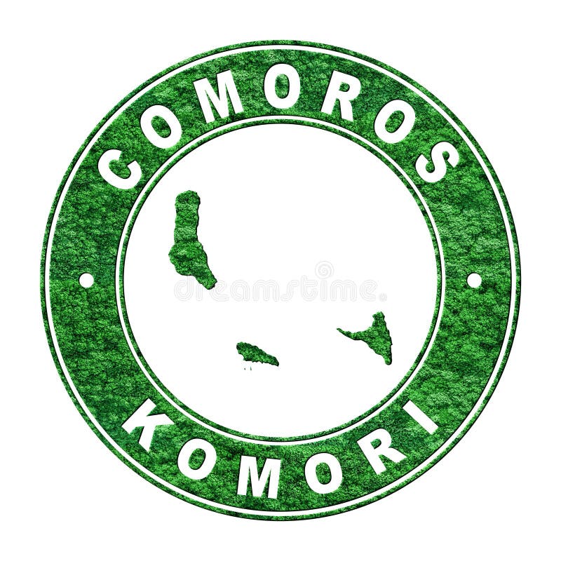 Map of Comoros, CO2 Emission Concept Stock Illustration - Illustration ...