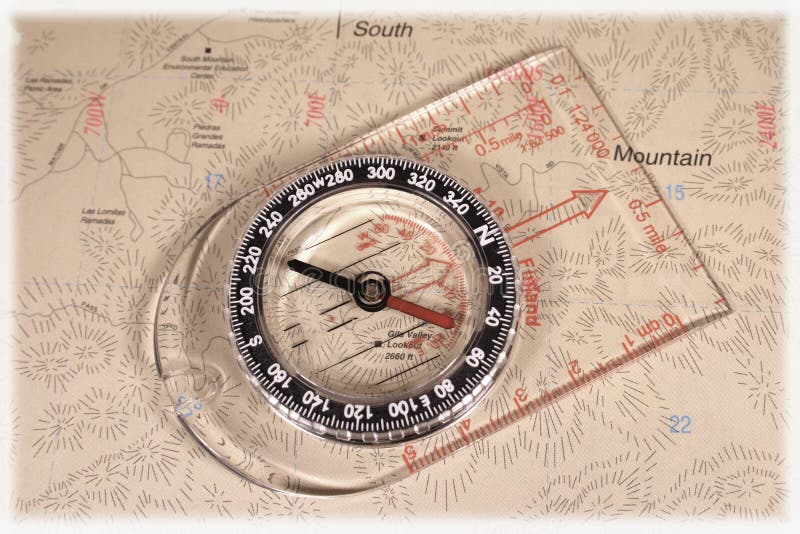 Map compass stock image. Image of plat, mile, relief, distance - 820049