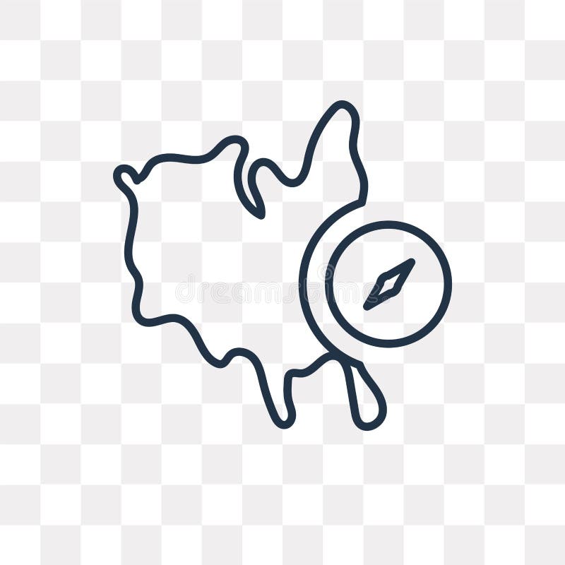 Map and Compass Orientation Tools Vector Icon Isolated on Transp Stock ...