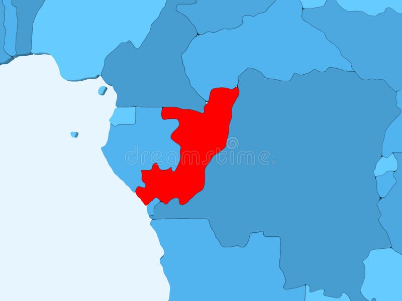 Map of Congo stock illustration. Illustration of globe - 124906001