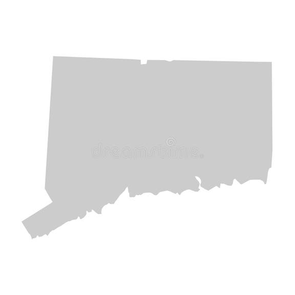Map of Connecticut, CT stock vector. Illustration of political - 377054911