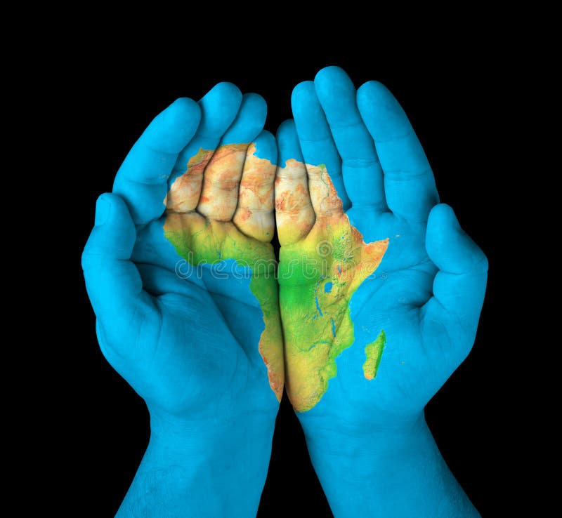 Map painted on hands stock image. Image of future, australia - 29472197