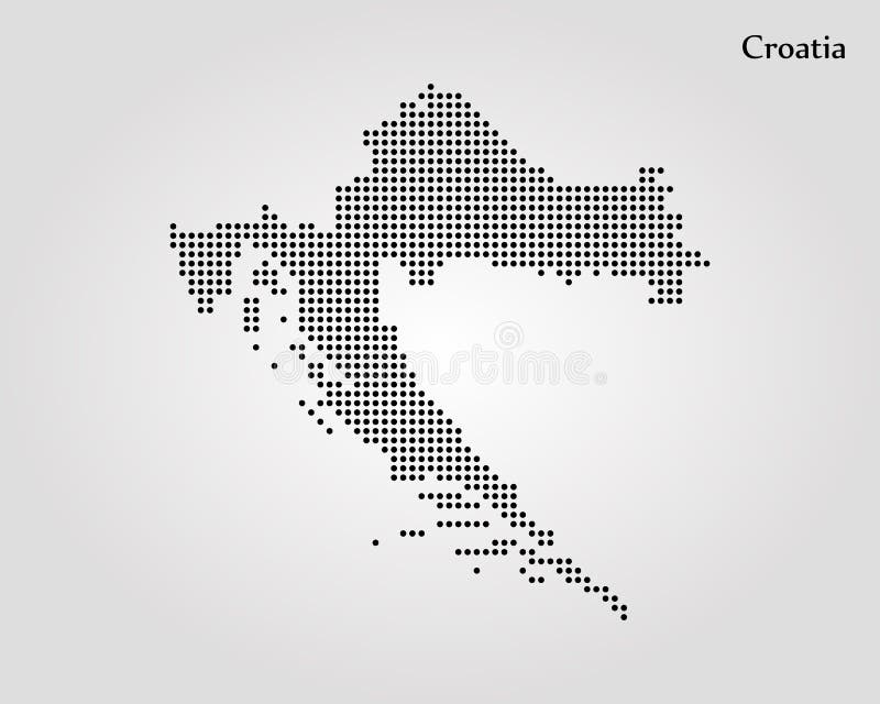 Map of Croatia. Vector Illustration. World Map Stock Illustration ...