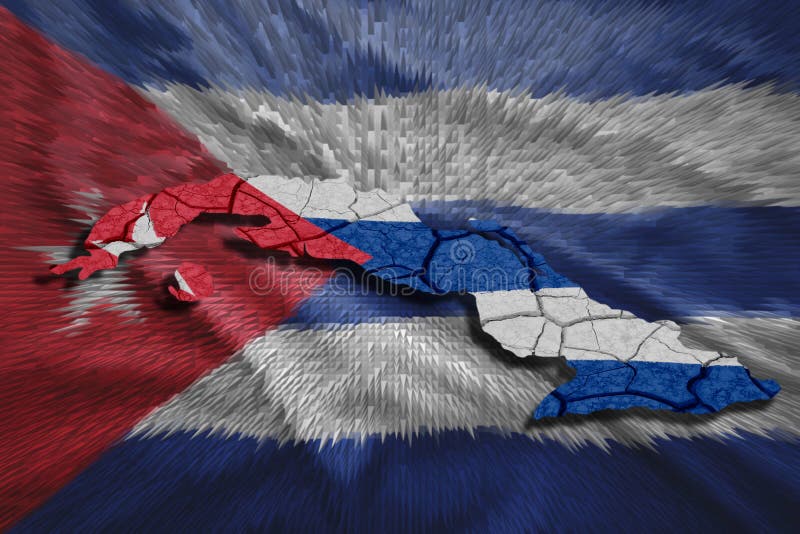 Cuban Map stock illustration. Illustration of flag, country - 102527652