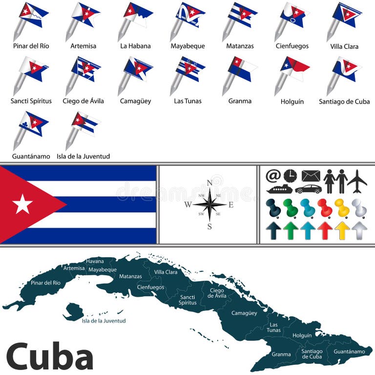 Map of Cuba stock vector. Illustration of mayabeque - 200500997