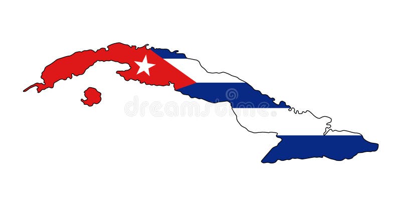 Cuba.Map of Cuba Vector Illustration Stock Vector - Illustration of ...