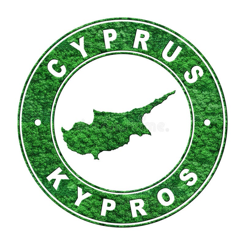 Map of Cyprus, CO2 Emission Concept Stock Photo - Image of postal ...