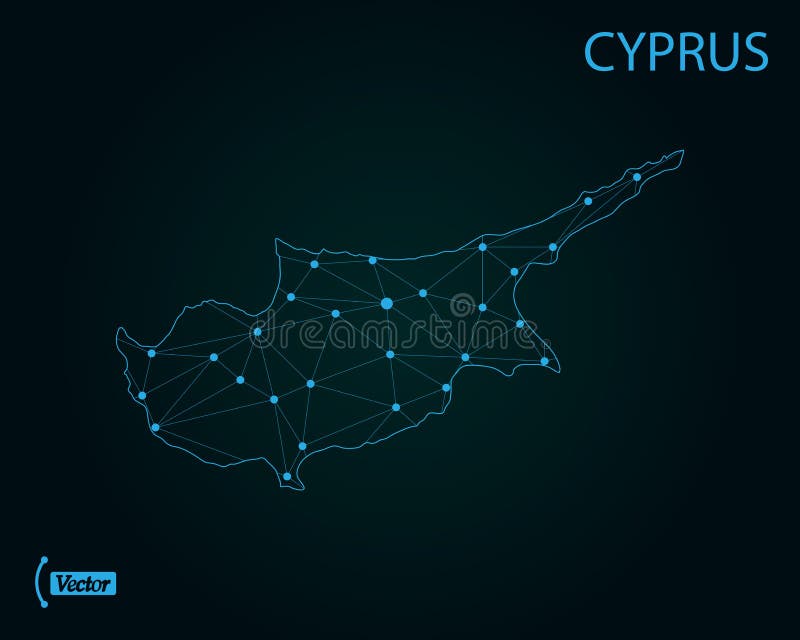 Map of Cyprus. Vector Illustration. World Map Stock Illustration ...