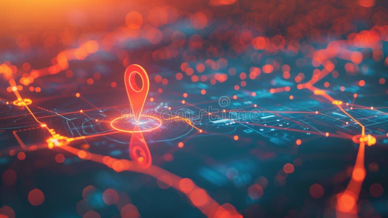 Map 3D Illustration, 3D Map Pins, GPS, Navigator Pin Checking Points ...