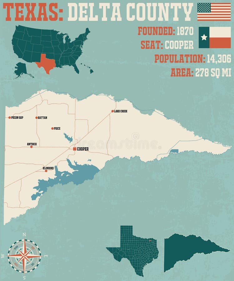 Map of Dallas County in Texas Stock Vector - Illustration of county ...