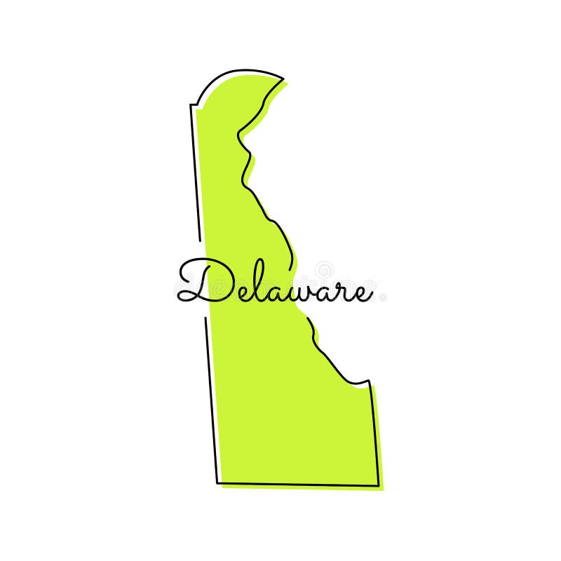 Map of Delaware Vector Design Template. Stock Vector - Illustration of ...