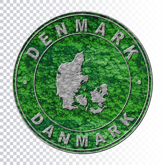 Map of Denmark, Environment Concept, Co2 Emission Concept Stock ...