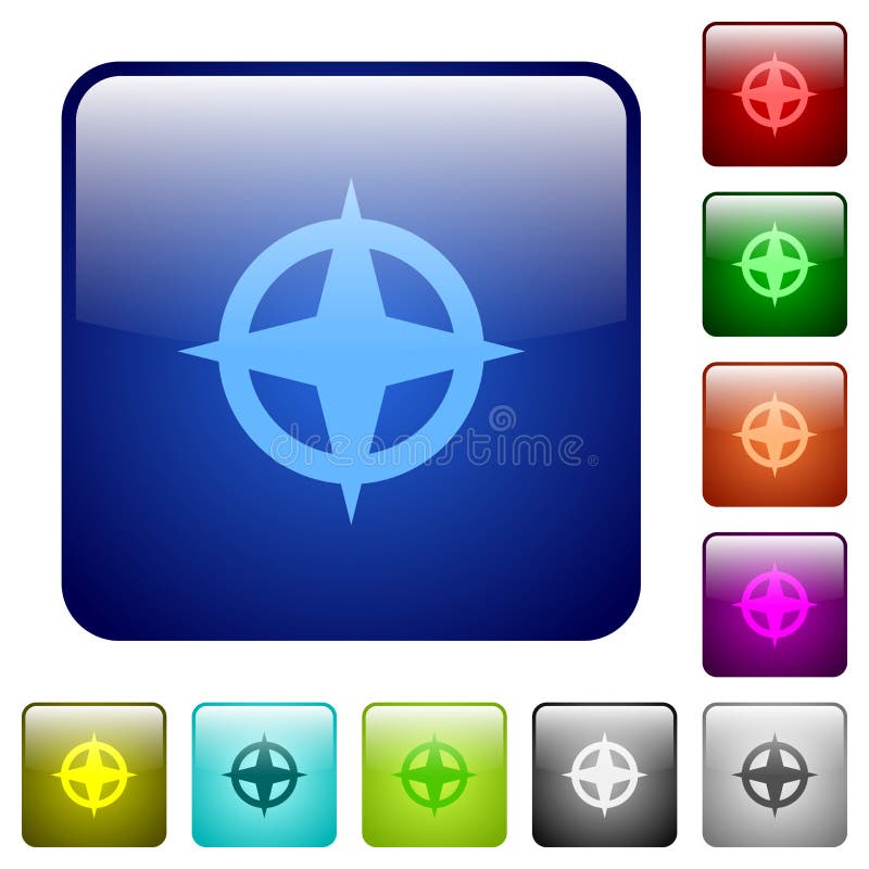 Six Directions Color Arrows Design Diagram, Chart, Template ...