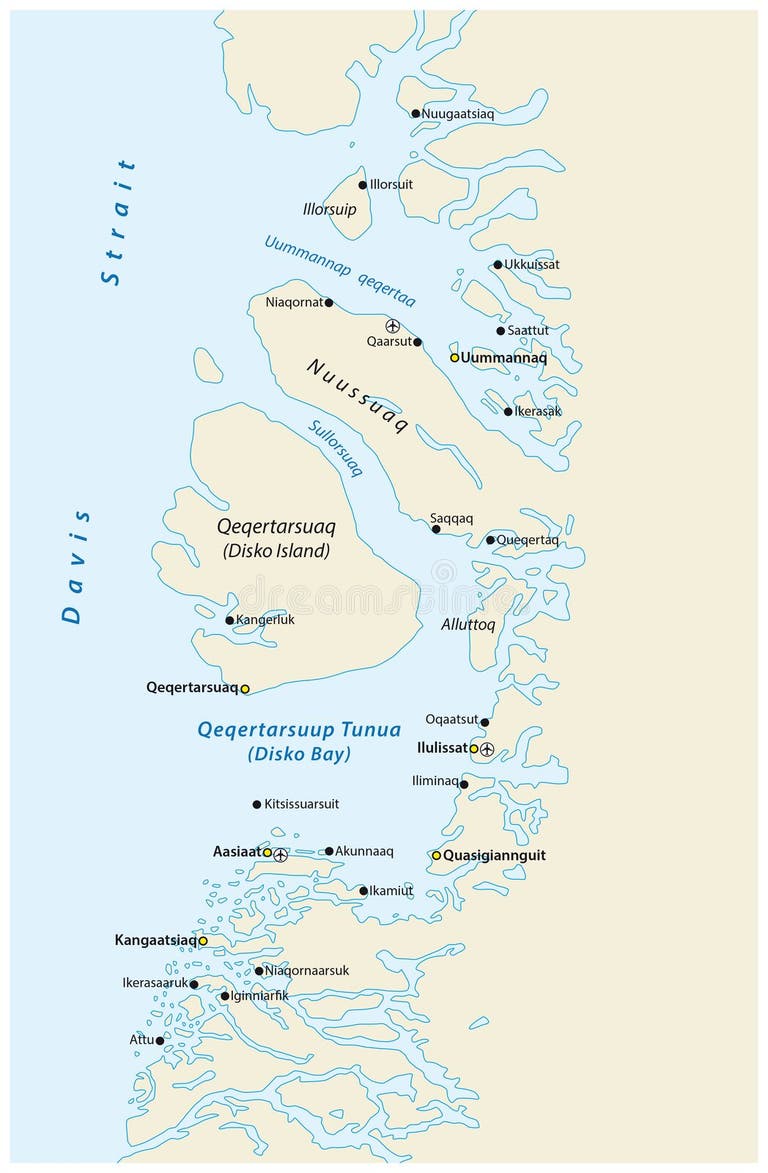Disko Bay Map Stock Illustrations – 27 Disko Bay Map Stock ...