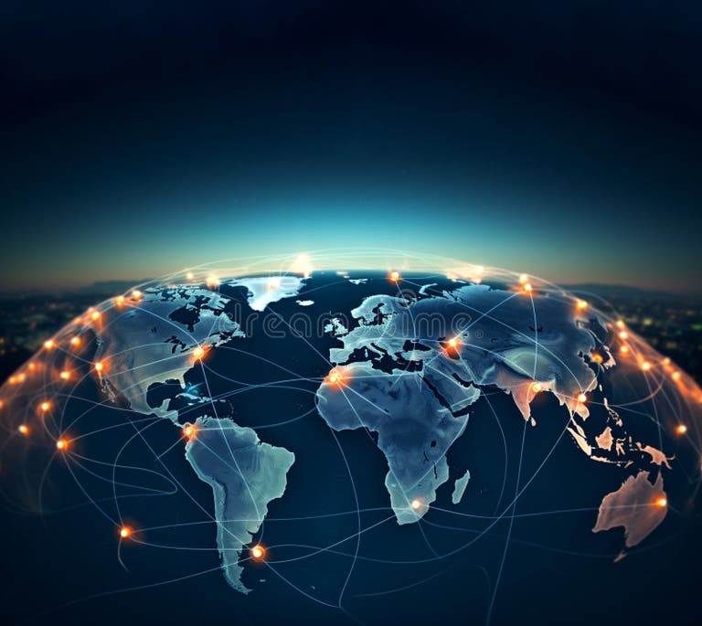 Map Displaying a Global Network of Users, Emphasizing Collective Desire for Data Autonomy ...