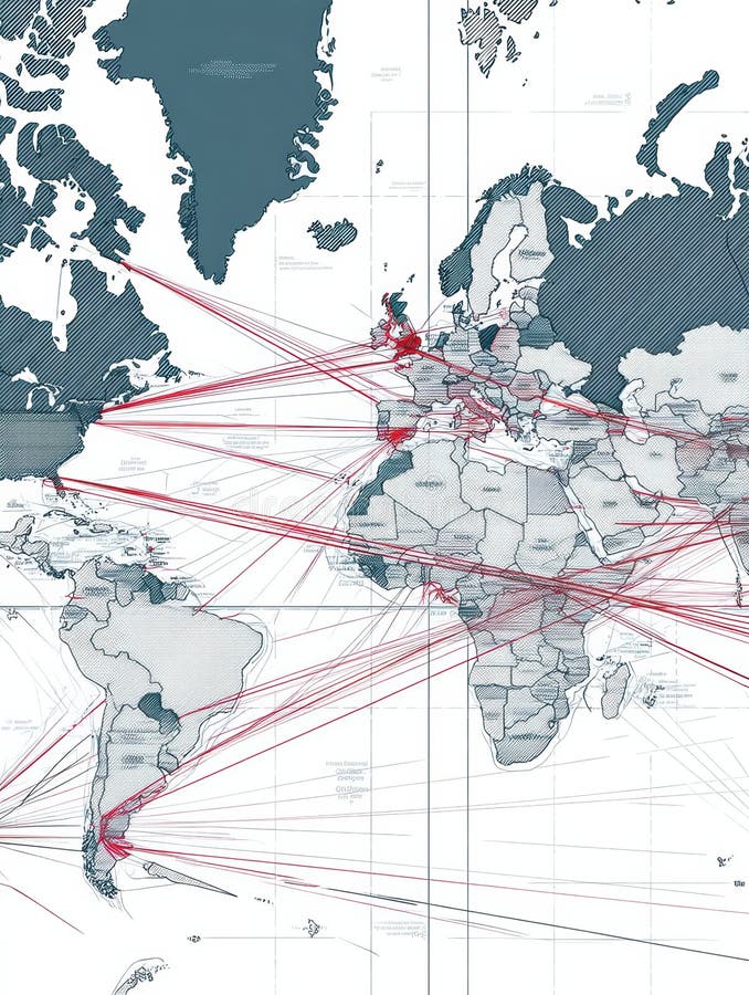 Global Map Illustrating Restricted Export Routes and International ...