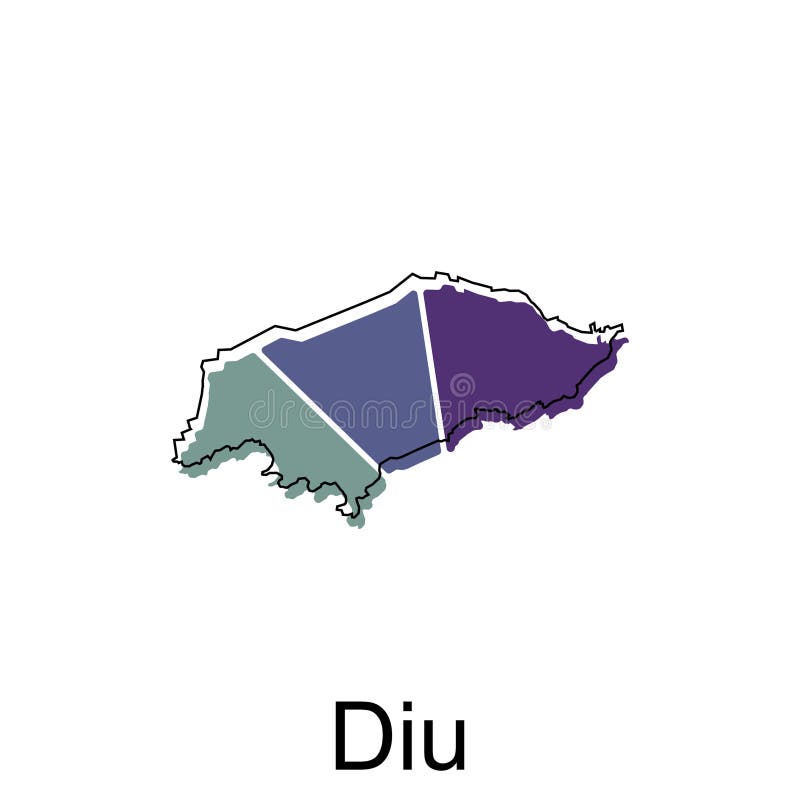 Diu Map Stock Illustrations – 54 Diu Map Stock Illustrations, Vectors ...