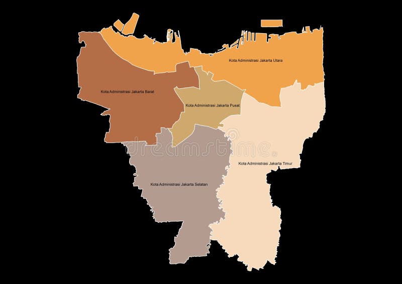 Map of DKI Jakarta-Vector.Indonesia Cutout Stock Illustration ... Map of DKI Jakarta-Vector.Indonesia Cutout Stock Illustration ...