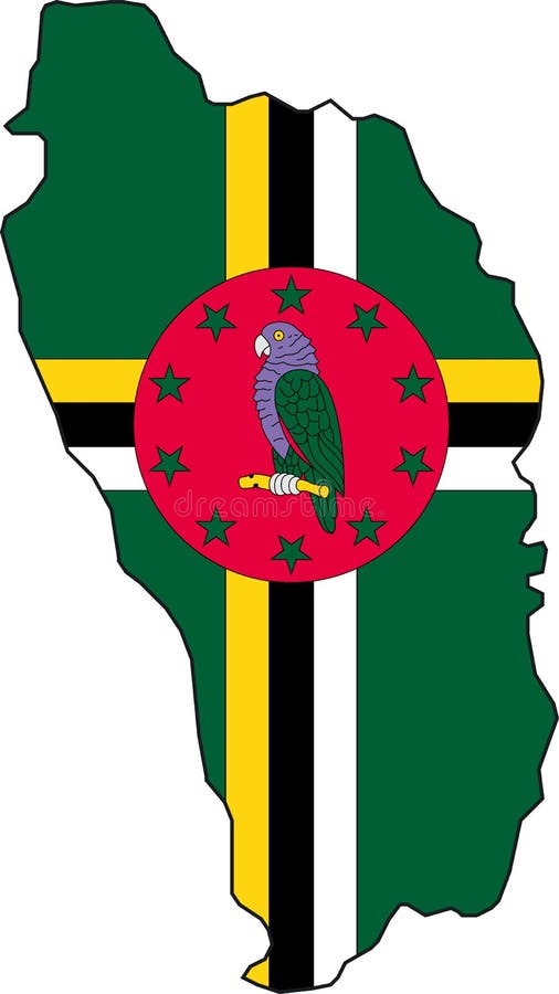 Map Dominica-Vector stock vector. Illustration of graphic - 3657144