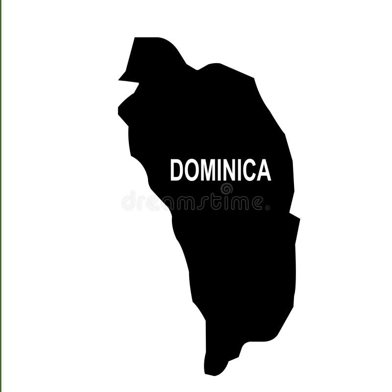 Map of Dominica stock vector. Illustration of creative - 305339690