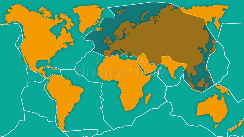 Map Of Earth S Principal Tectonic Plates Tectonic Plate World Map