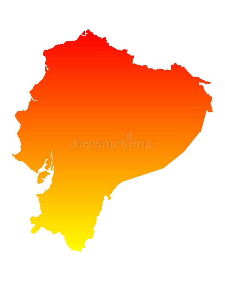 Map of Ecuador stock vector. Illustration of isolated - 80384335