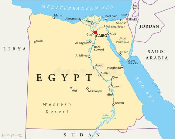 Egypt Israel Map Stock Illustrations – 1,027 Egypt Israel Map Stock ...