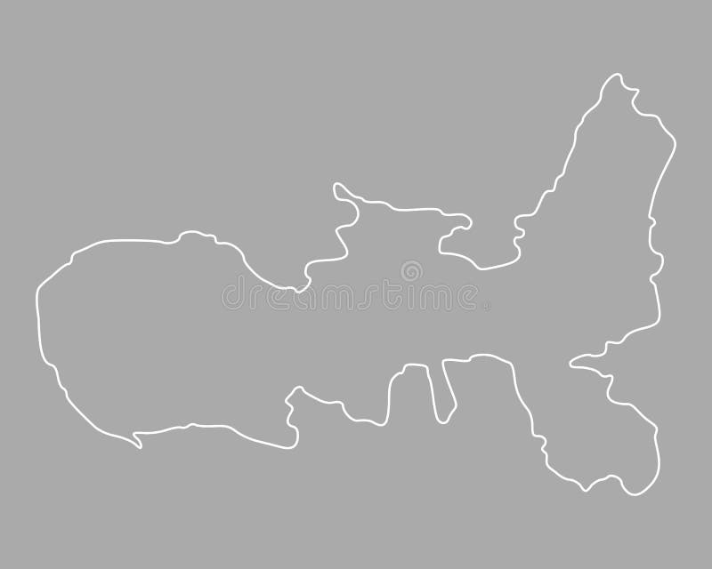 Map of Elba stock vector. Illustration of geography, grey - 90718140