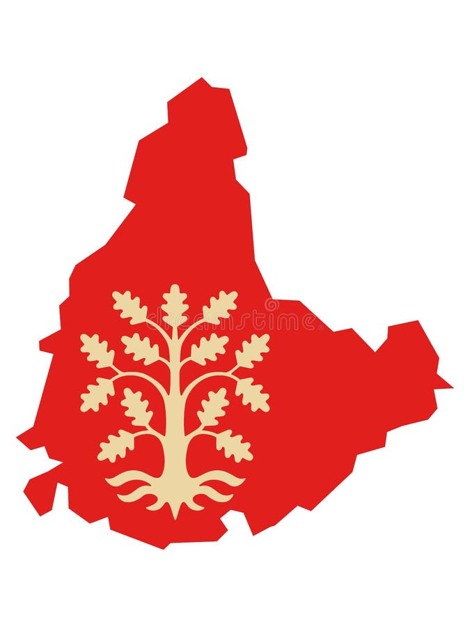 Map with Embedded Coat of Arms of Agder Stock Vector - Illustration of ...