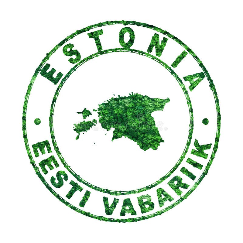 Map of Estonia, Environment Concept, Co2 Emission Concept Stock Image ...