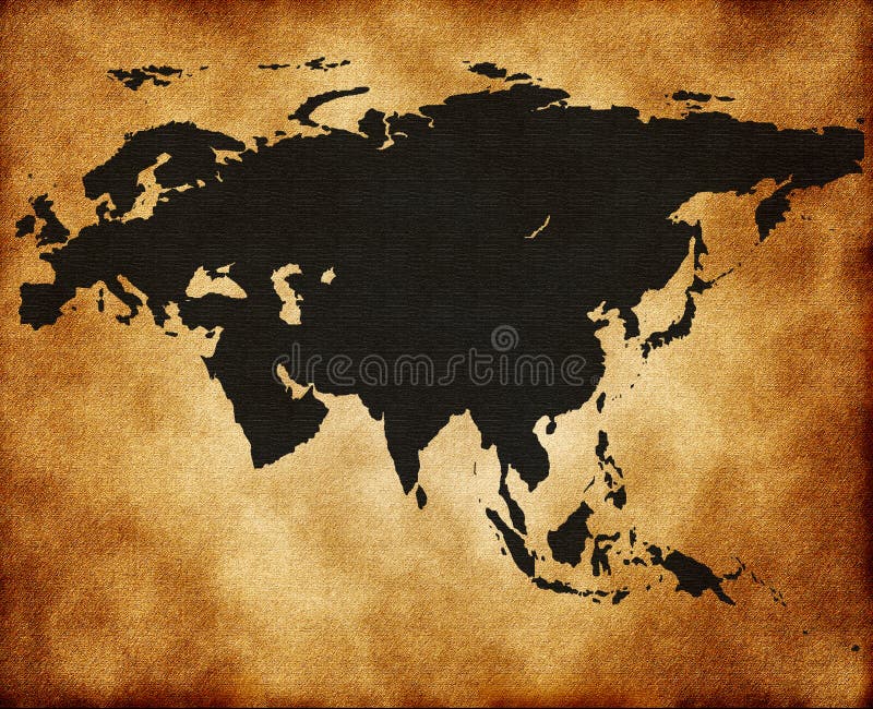 Map of Eurasia stock illustration. Illustration of countries - 23537613