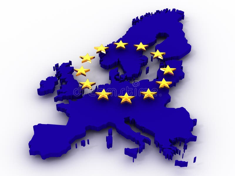 Map of europe stock illustration. Illustration of background - 12152371